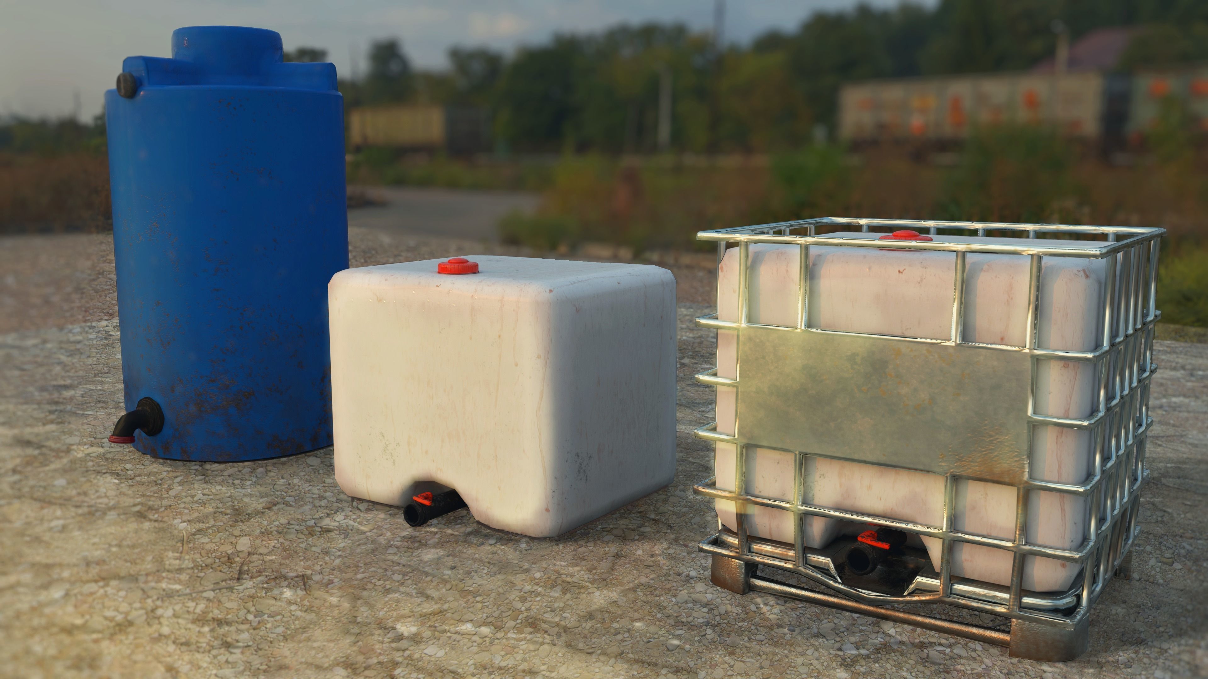 3D model Exterior City Prop Collection - FPS Cover Props VR / AR / low ...