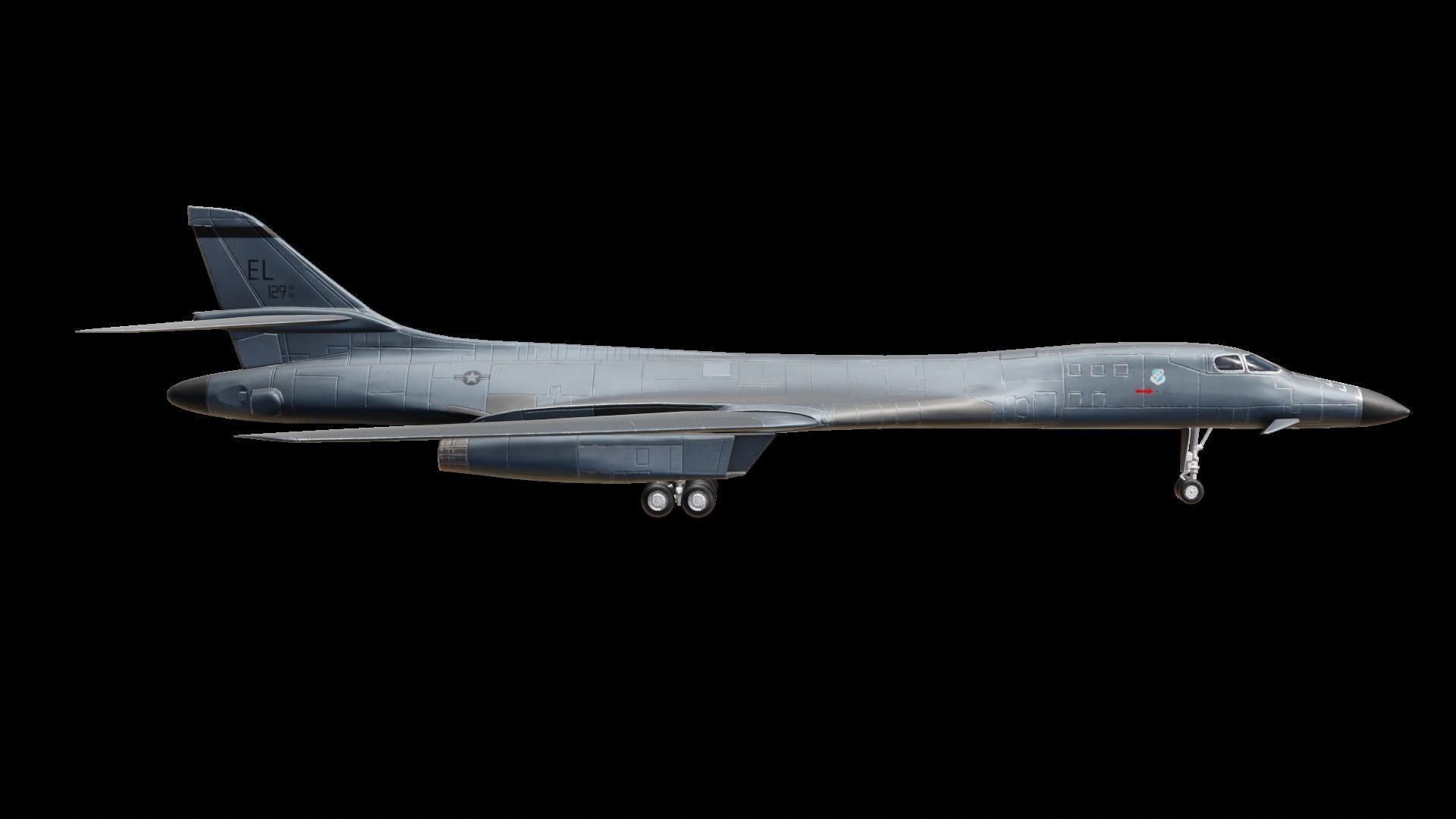3D model Rockwell B-1 Lancer Heavy bomber VR / AR / low-poly | CGTrader
