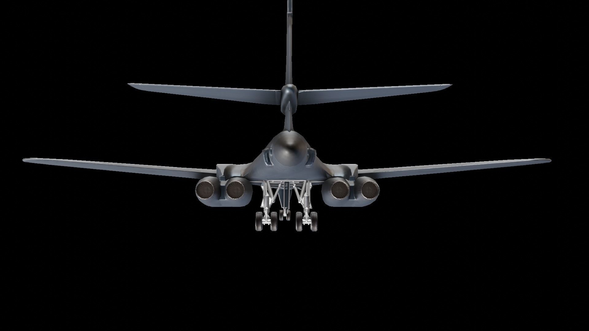 3D model Rockwell B-1 Lancer Heavy bomber VR / AR / low-poly | CGTrader