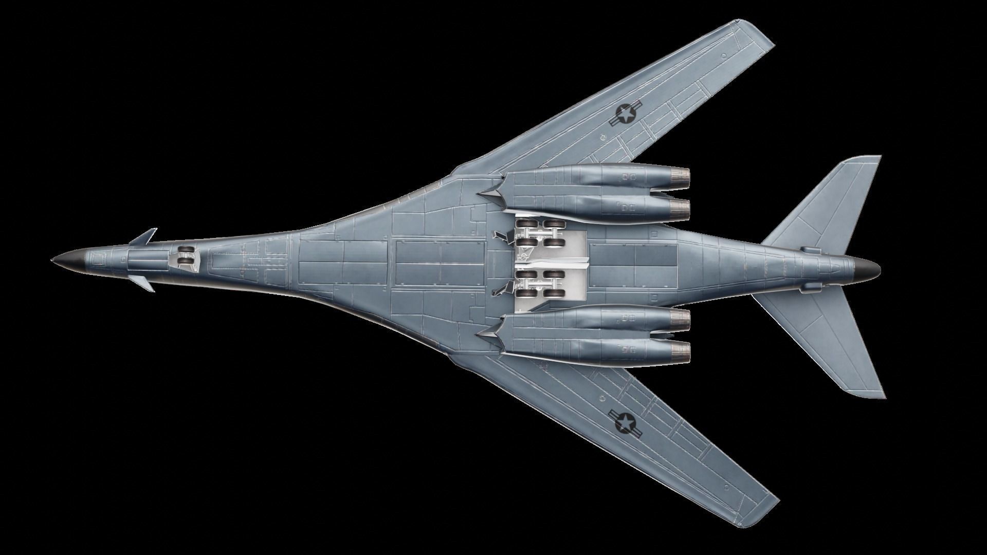 3D model Rockwell B-1 Lancer Heavy bomber VR / AR / low-poly | CGTrader