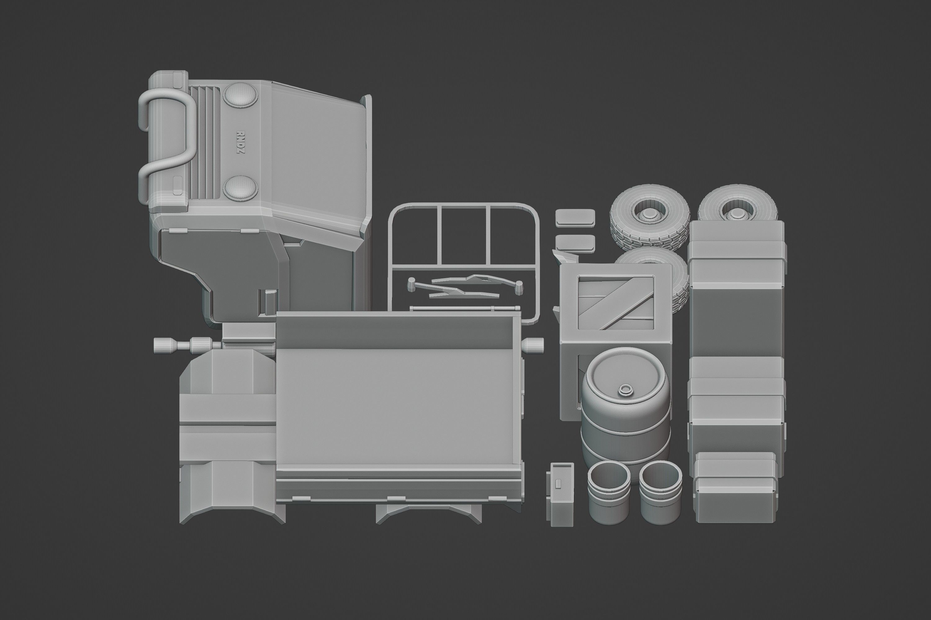 Suzuki Carry Kei Truck free 3D model 3D printable | CGTrader