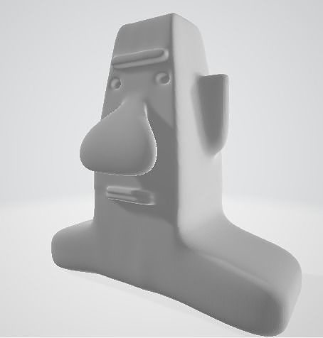 easter island man free 3D model | CGTrader