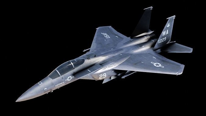3D model McDonnell Douglas F-15 Eagle VR / AR / low-poly | CGTrader