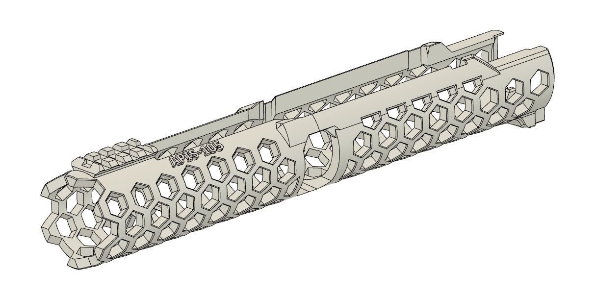 AIRSOFT STRIKEBALL HANDGUARD FOR AK 105 AEG 3D PRINT MODEL 3D model 3D ...
