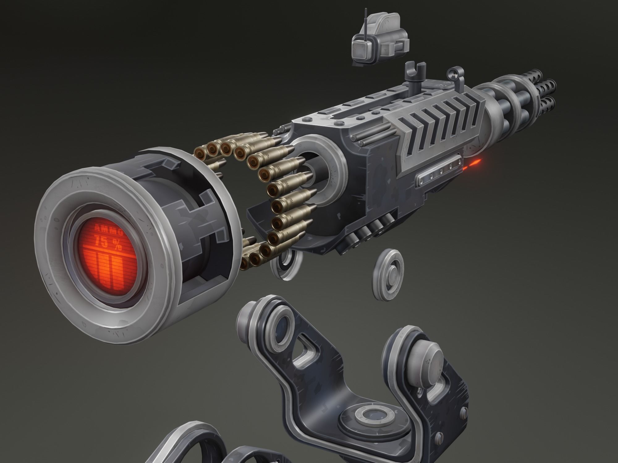 3D model Stylized turret VR / AR / low-poly | CGTrader