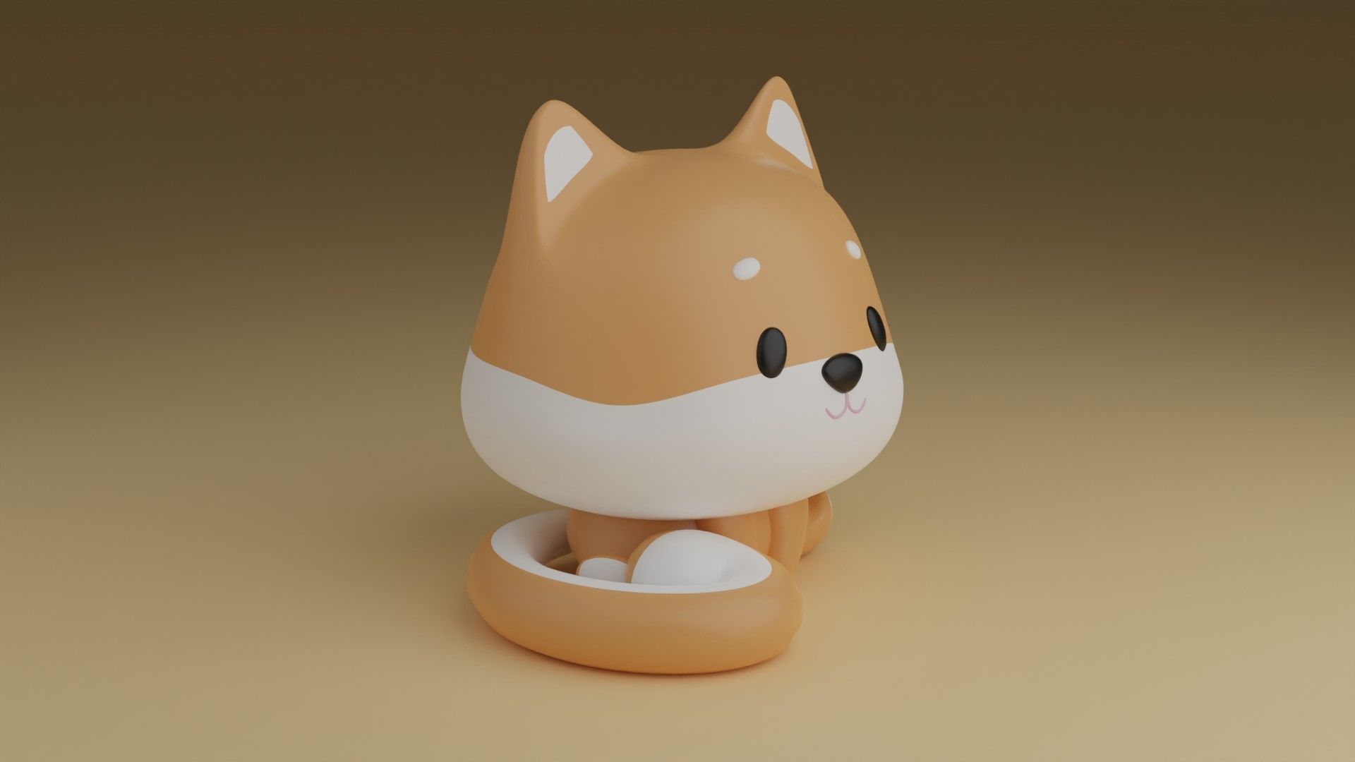cute dog 3D model 3D printable | CGTrader