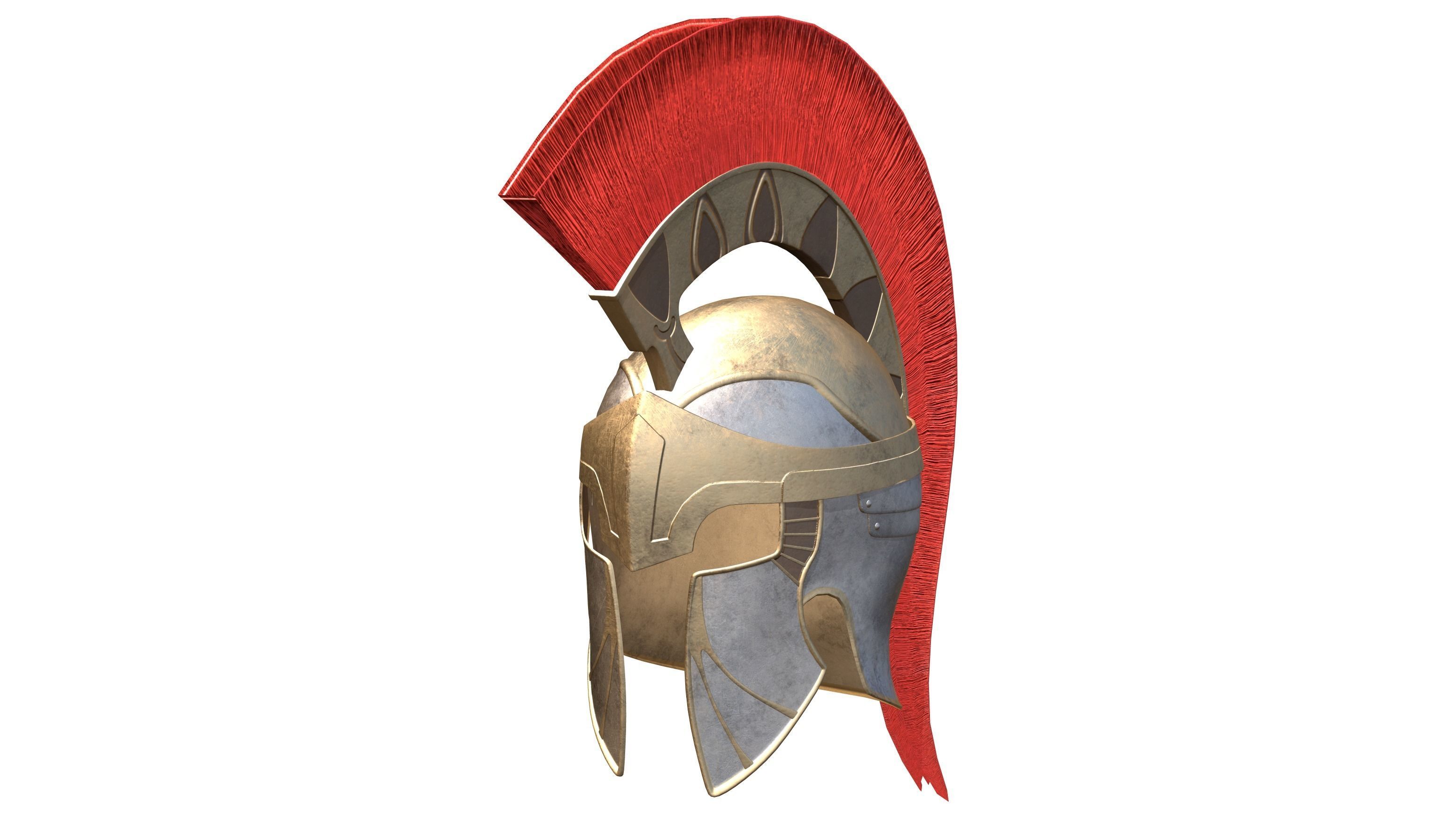 3D model Roman Soldier Horsehair Galea Helmet VR / AR / low-poly | CGTrader