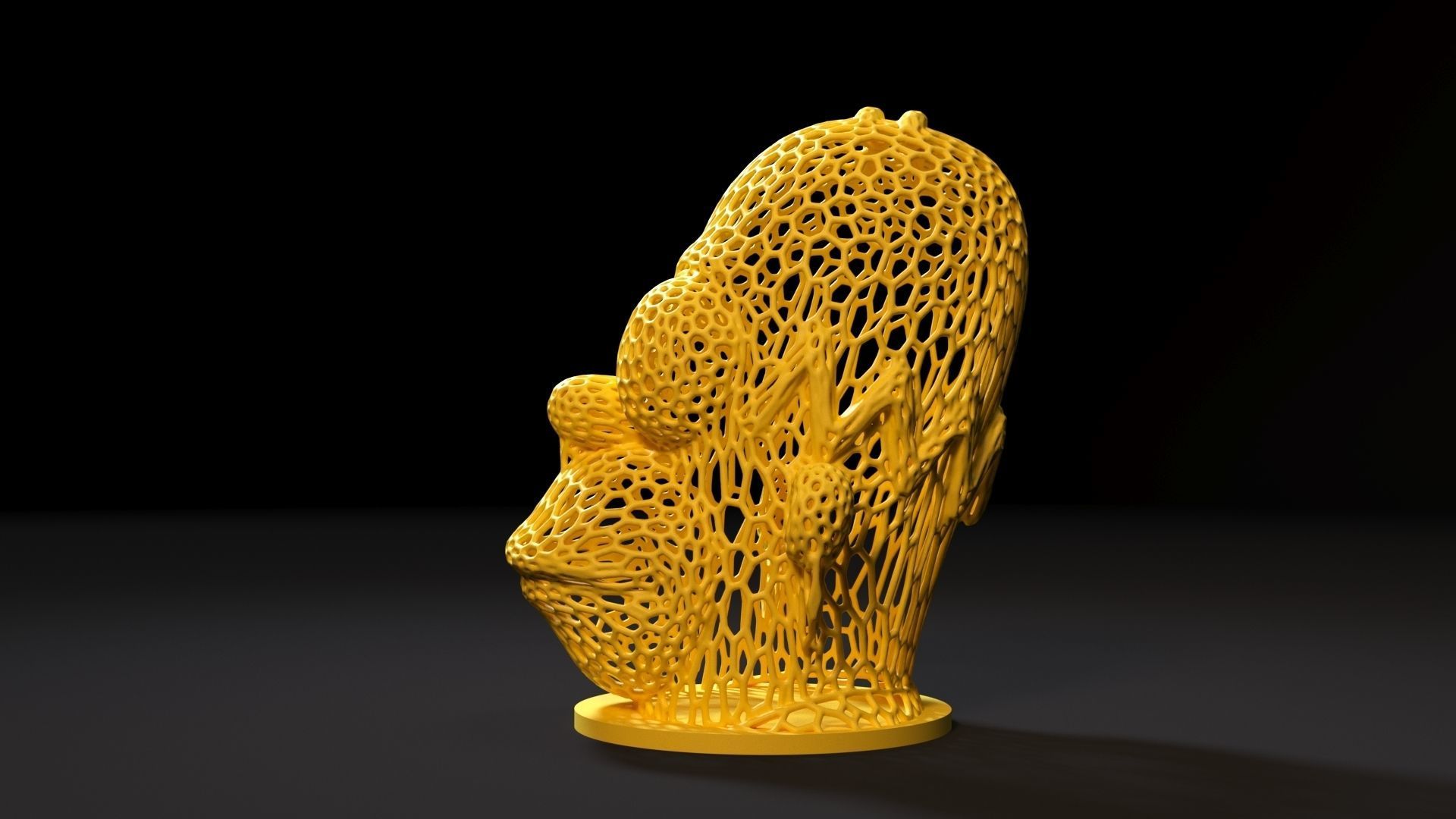 Homer Simpson 3D model 3D printable | CGTrader