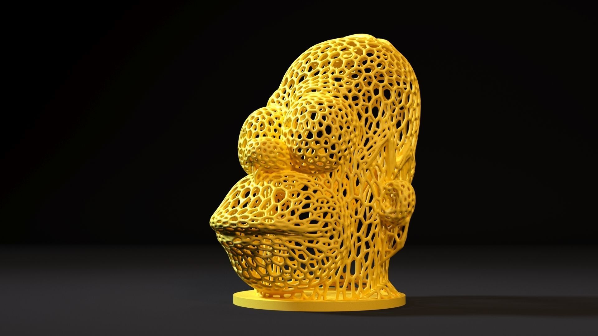 Homer Simpson 3D model 3D printable | CGTrader