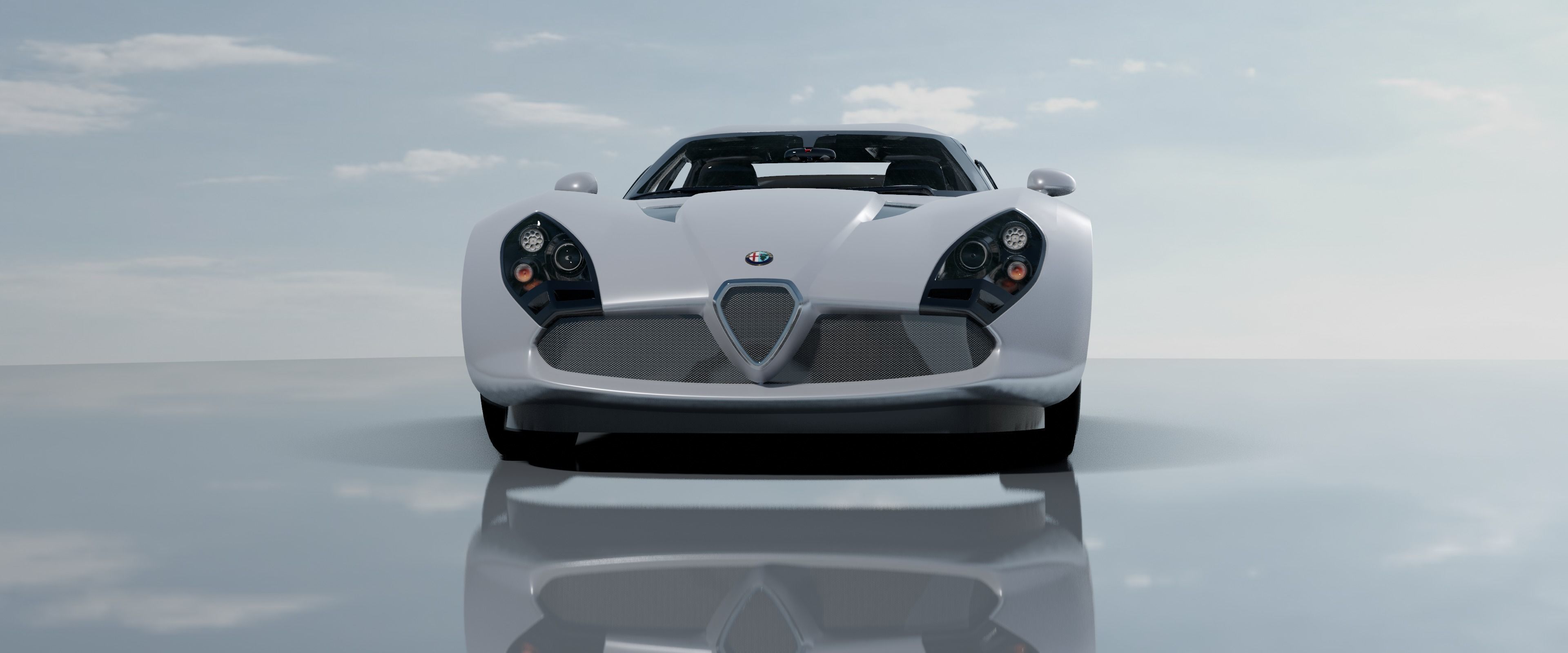 3D model Alfa Romeo TZ3 Stradale Zagato VR / AR / low-poly | CGTrader