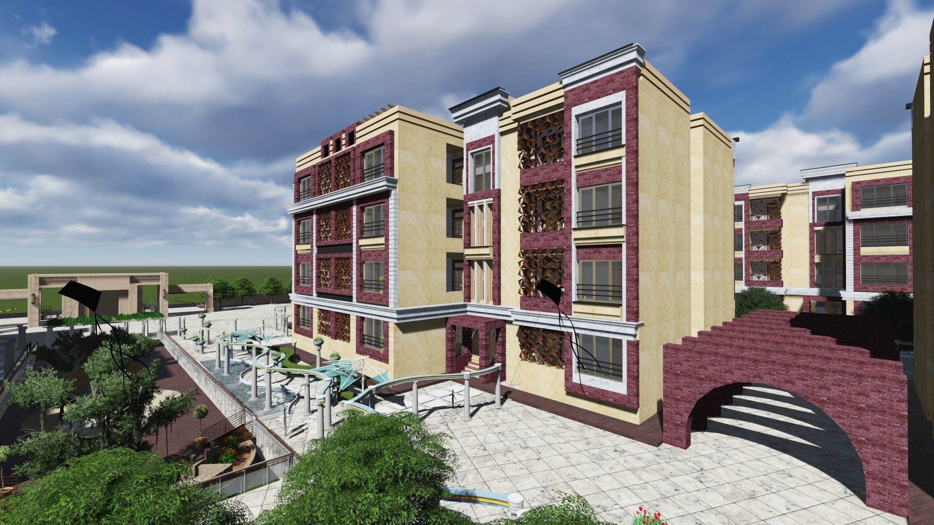 Exterior Design of Building 3D model | CGTrader