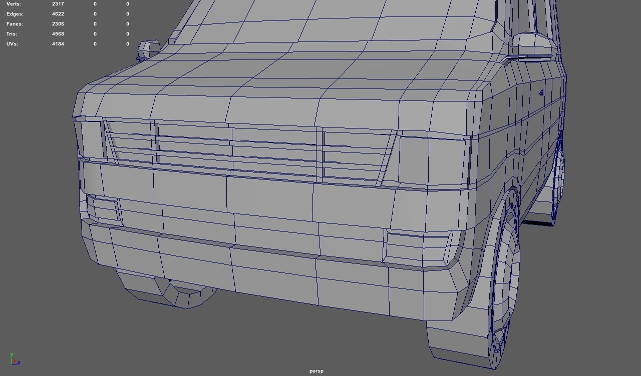 3D model Low Poly Van 01 VR / AR / low-poly | CGTrader