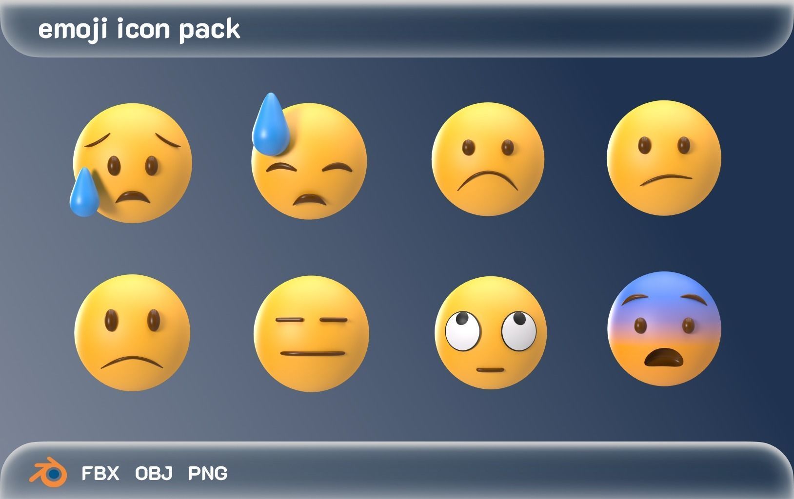 emoji pack 3D model | CGTrader