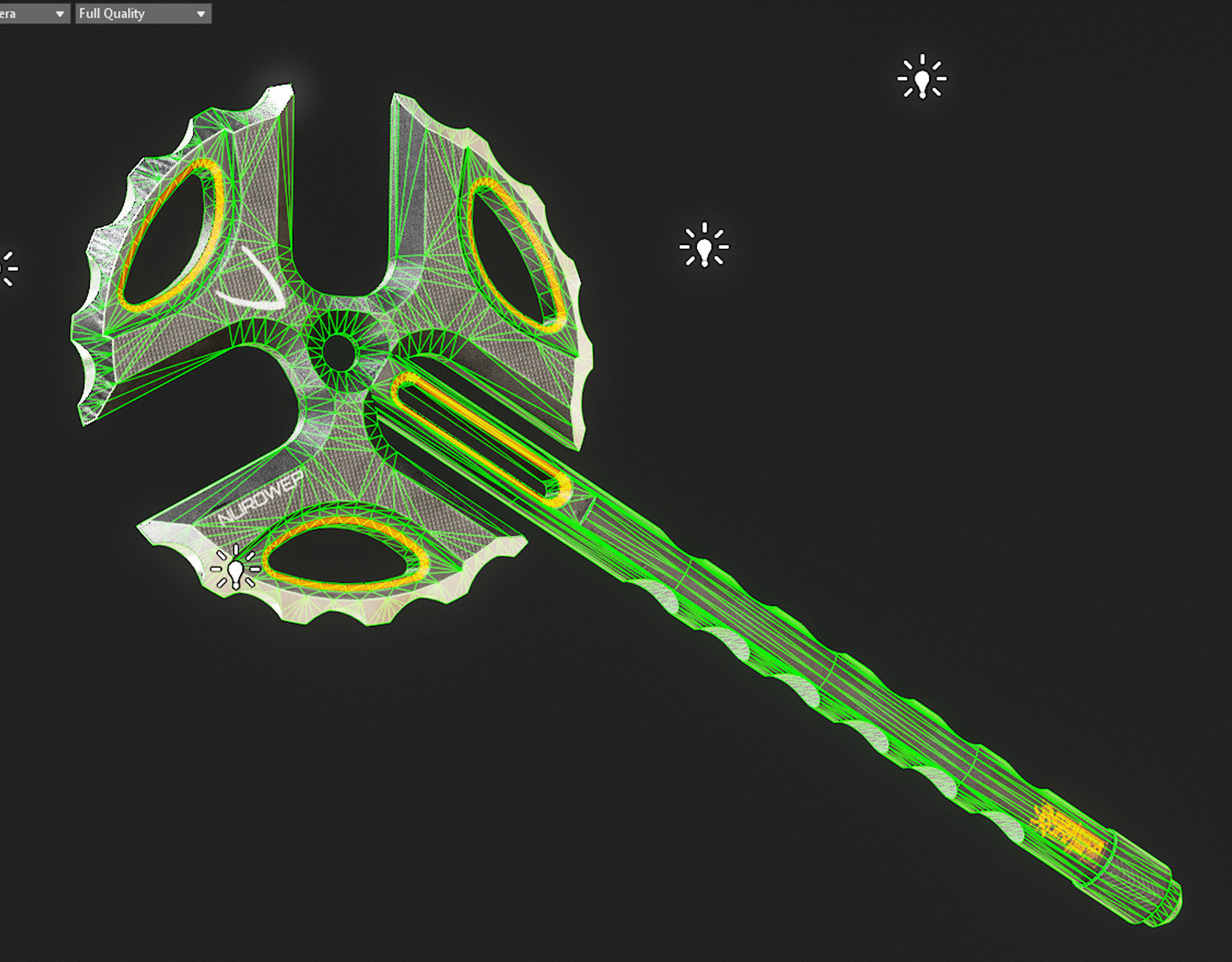 3D model Ultimate Axe Weapon PBR VR / AR / low-poly | CGTrader