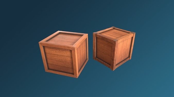 3D model Stylized Low Poly Crates VR / AR / low-poly | CGTrader