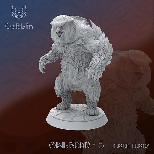 Owlbear 5 - Creatures 3D model 3D printable | CGTrader