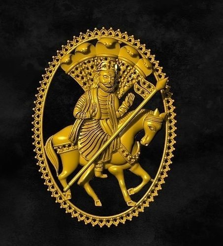 CHATHRAPATHI SIVAJI LOCKET 3D model 3D printable | CGTrader