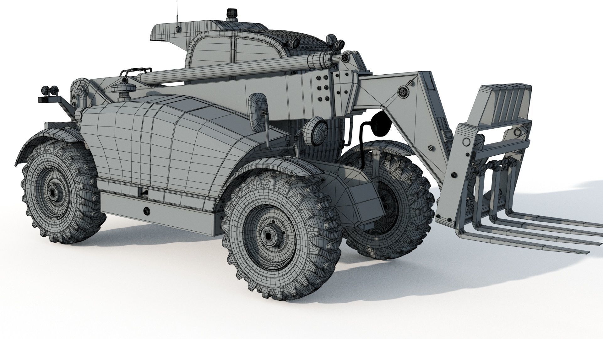 Caterpillar Cat Telehandler TH255C 3D model | CGTrader