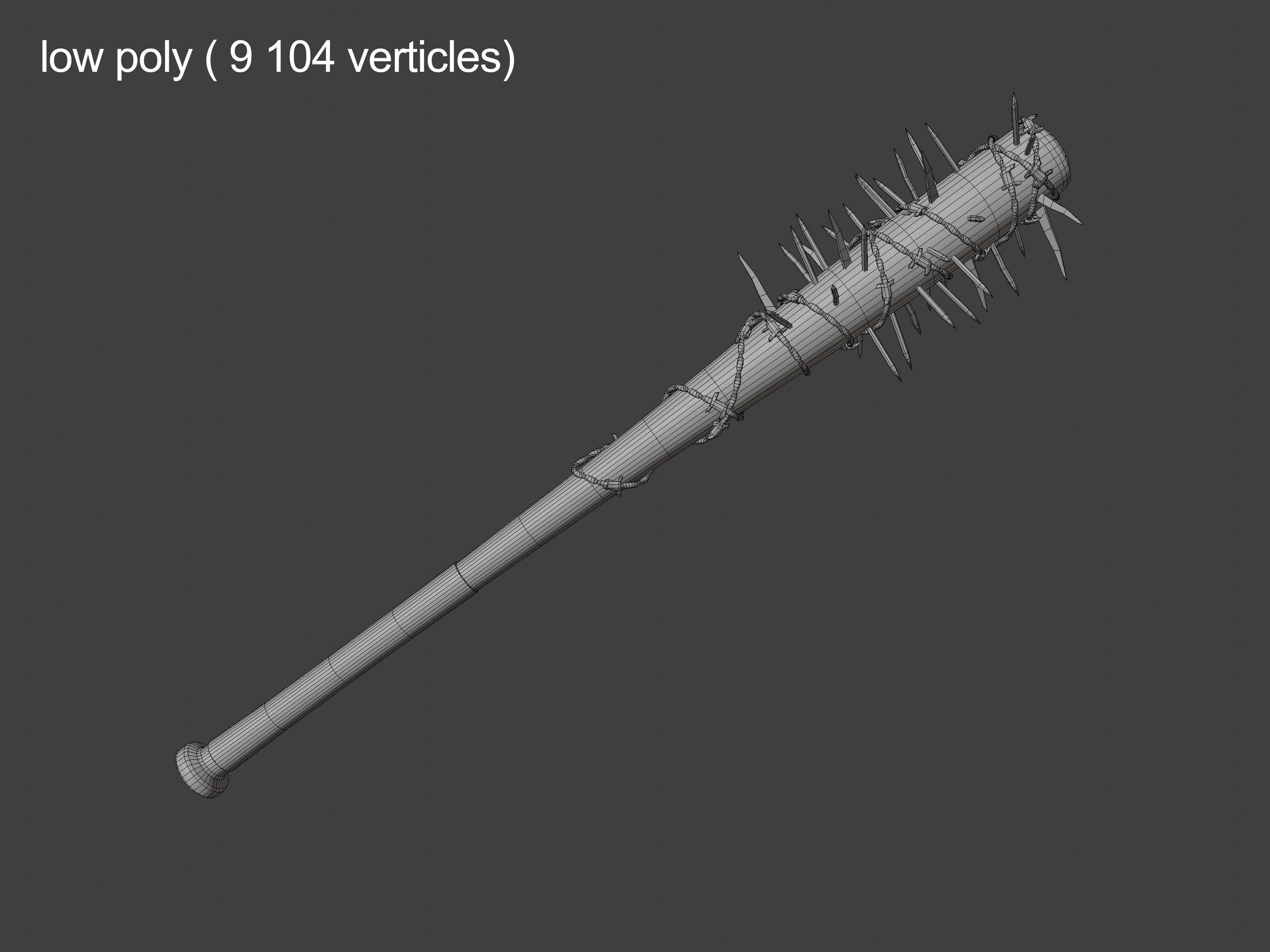 Spiked baseball bat free VR / AR / low-poly 3D model | CGTrader