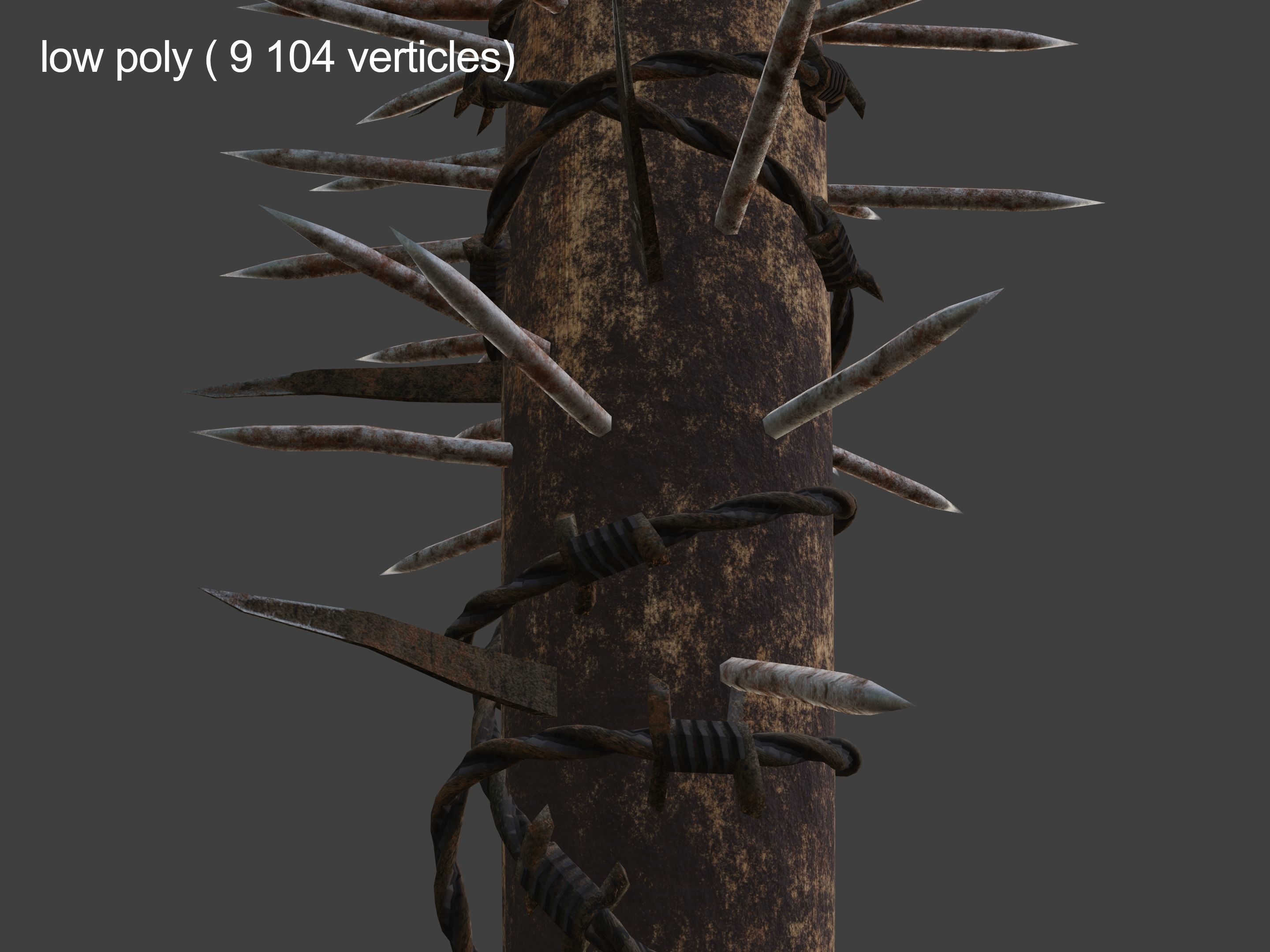 Spiked baseball bat free VR / AR / low-poly 3D model | CGTrader