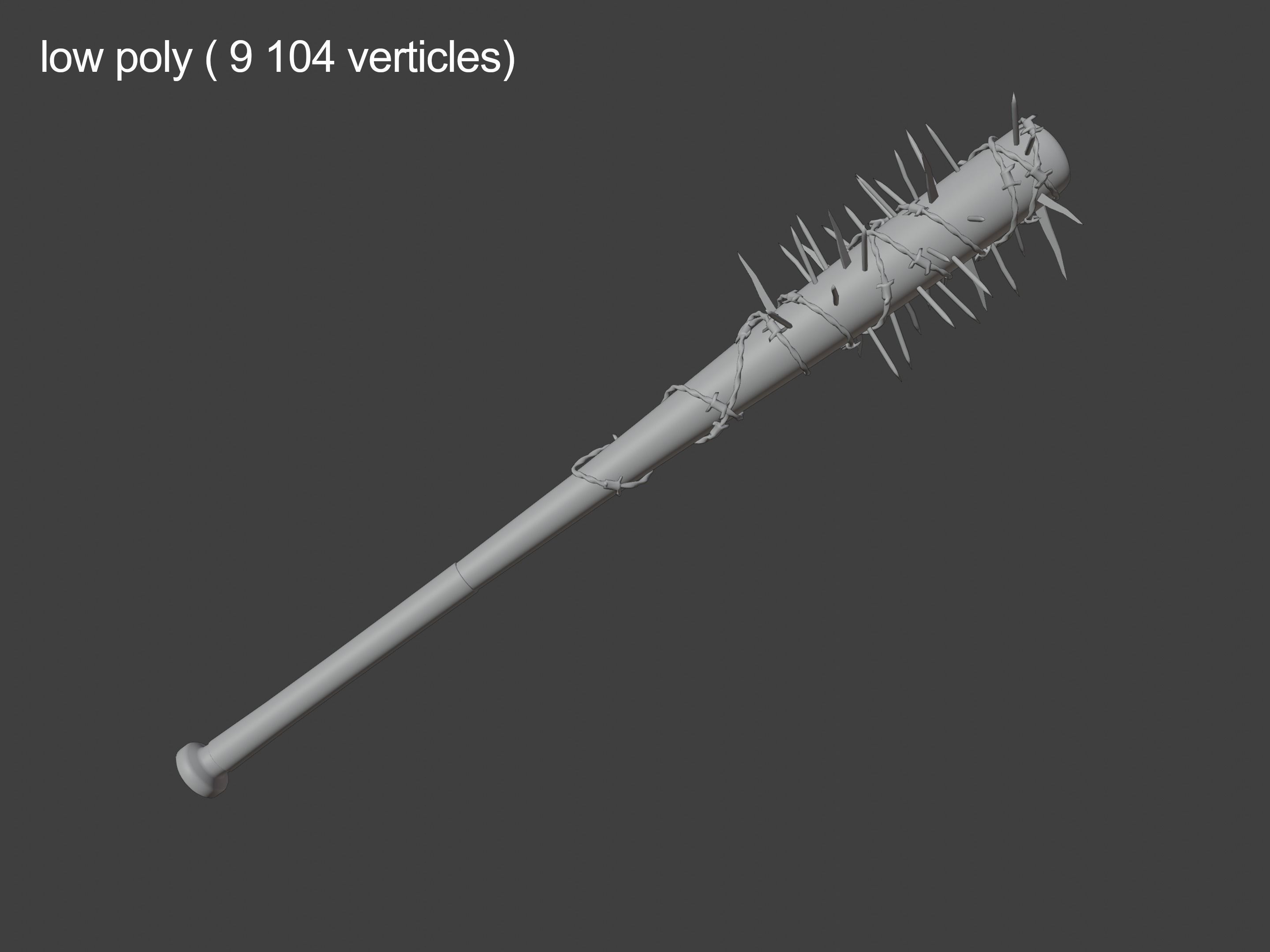 Spiked baseball bat free VR / AR / low-poly 3D model | CGTrader