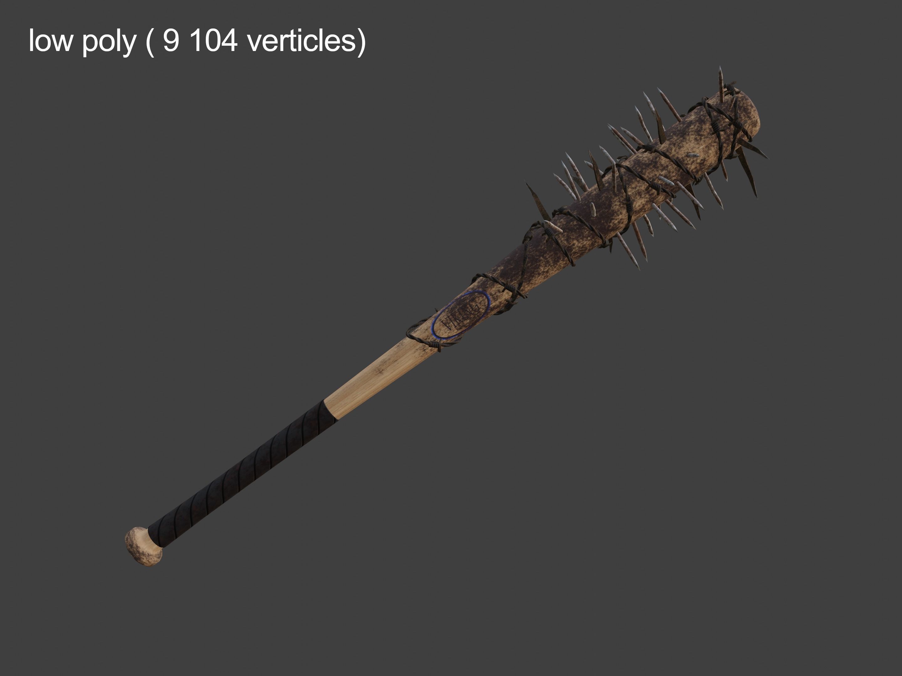 Spiked baseball bat free VR / AR / low-poly 3D model | CGTrader