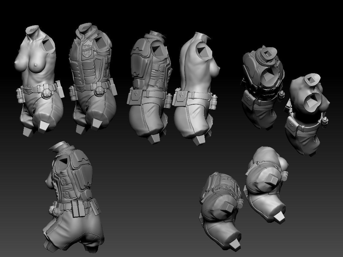 Cassandra Anderson Judge Dredd 3D model 3D printable | CGTrader