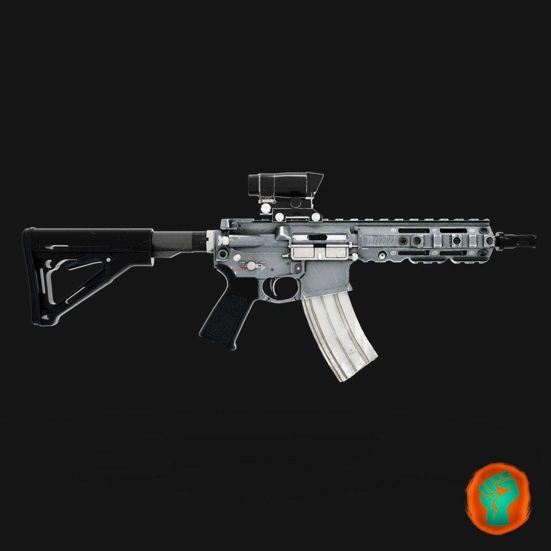 3D model R4-C ASSAULT RIFLE VR / AR / low-poly | CGTrader