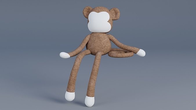 3D model Monkey Toy VR / AR / low-poly | CGTrader