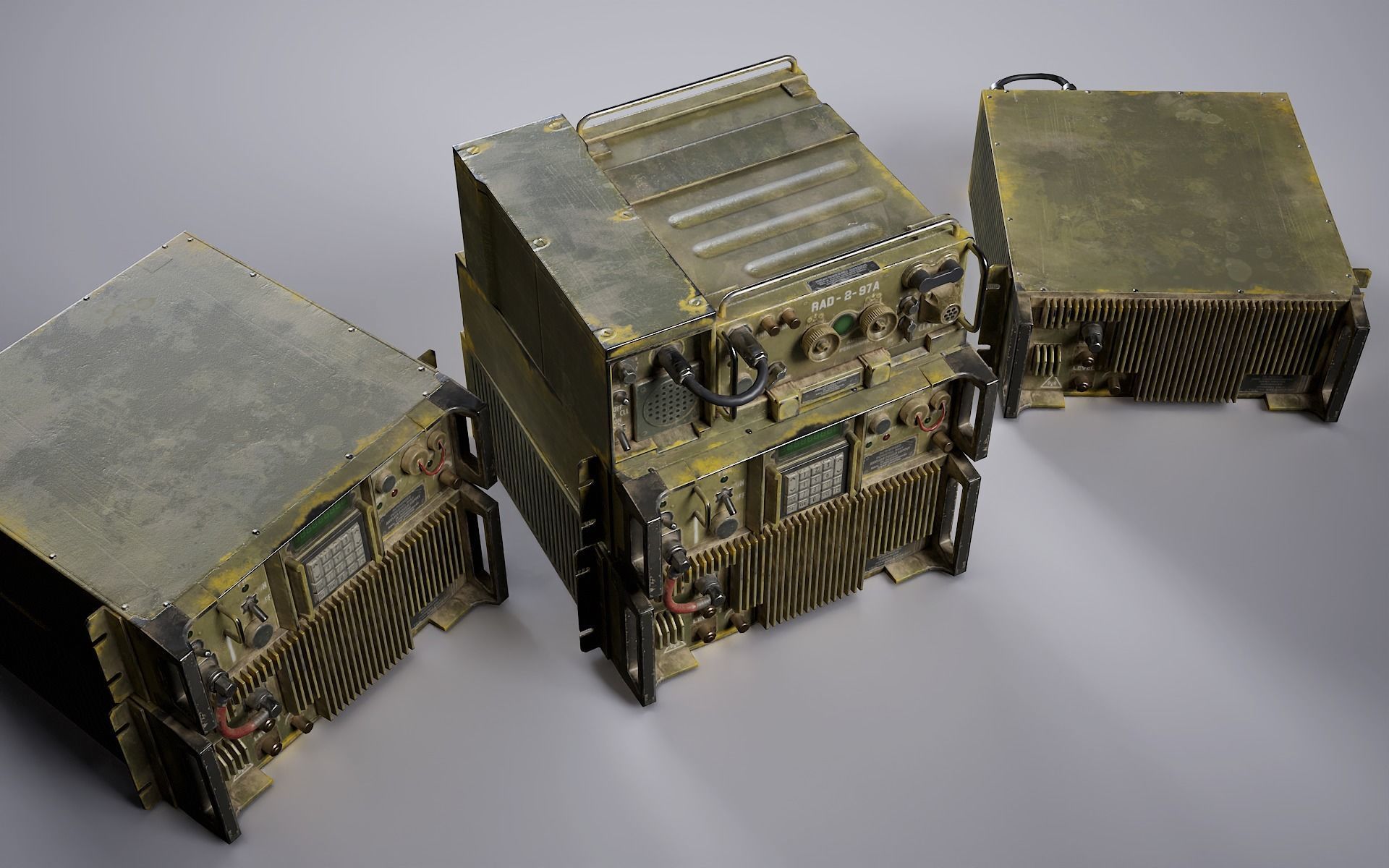3D model Old Military Radio Station PRC-77 VR / AR / low-poly | CGTrader