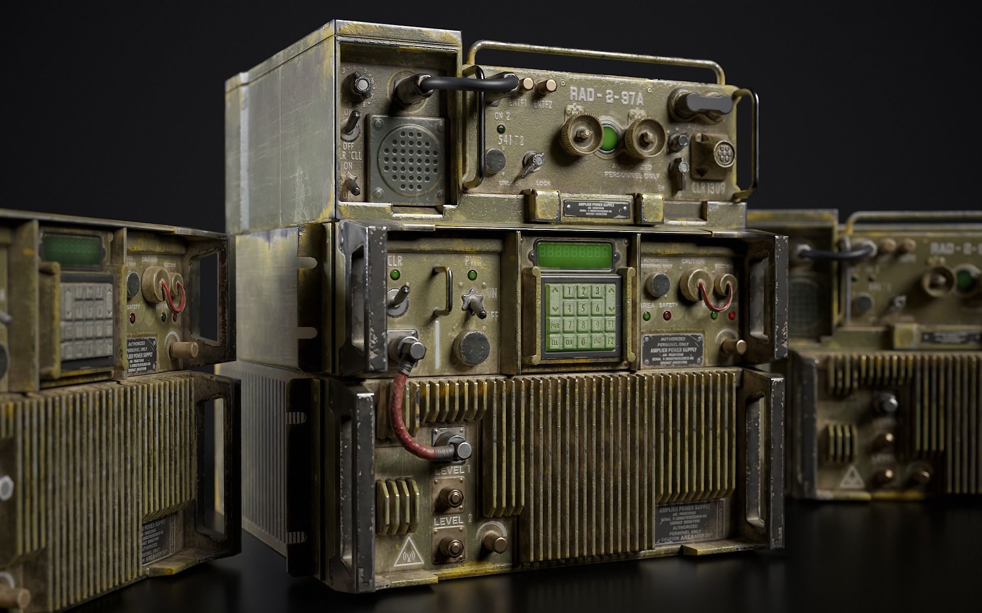 3D model Old Military Radio Station PRC-77 VR / AR / low-poly | CGTrader