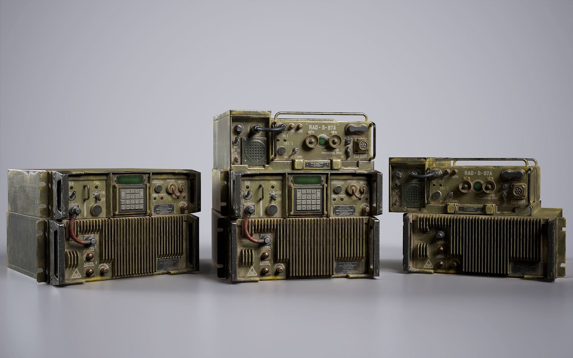 3D model Old Military Radio Station PRC-77 VR / AR / low-poly | CGTrader