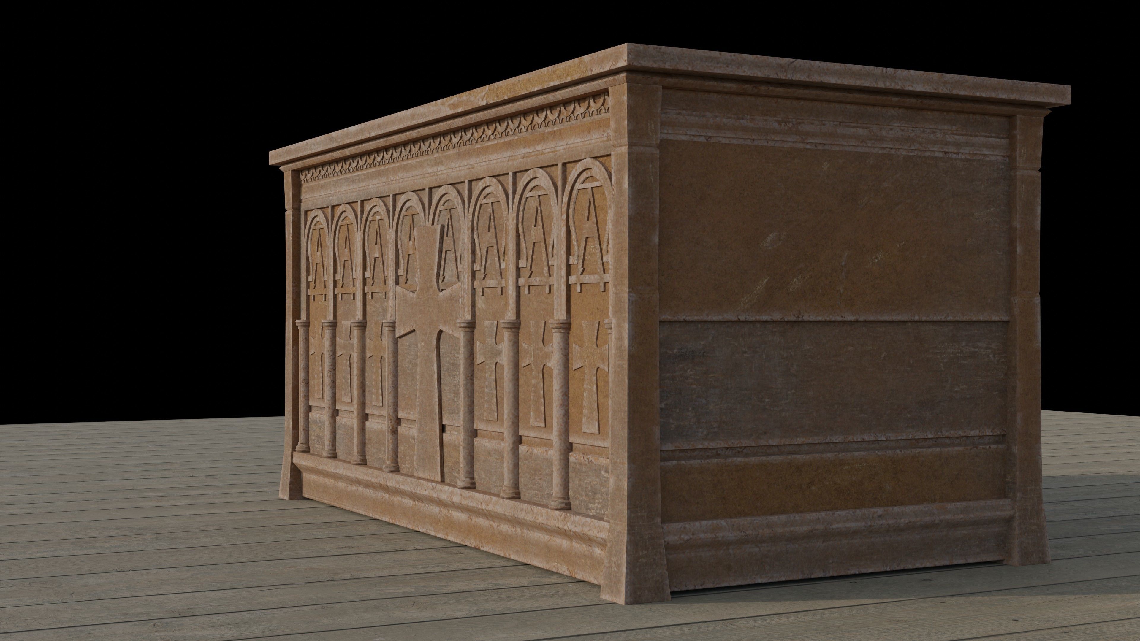 Table Altar Church 3D model | CGTrader