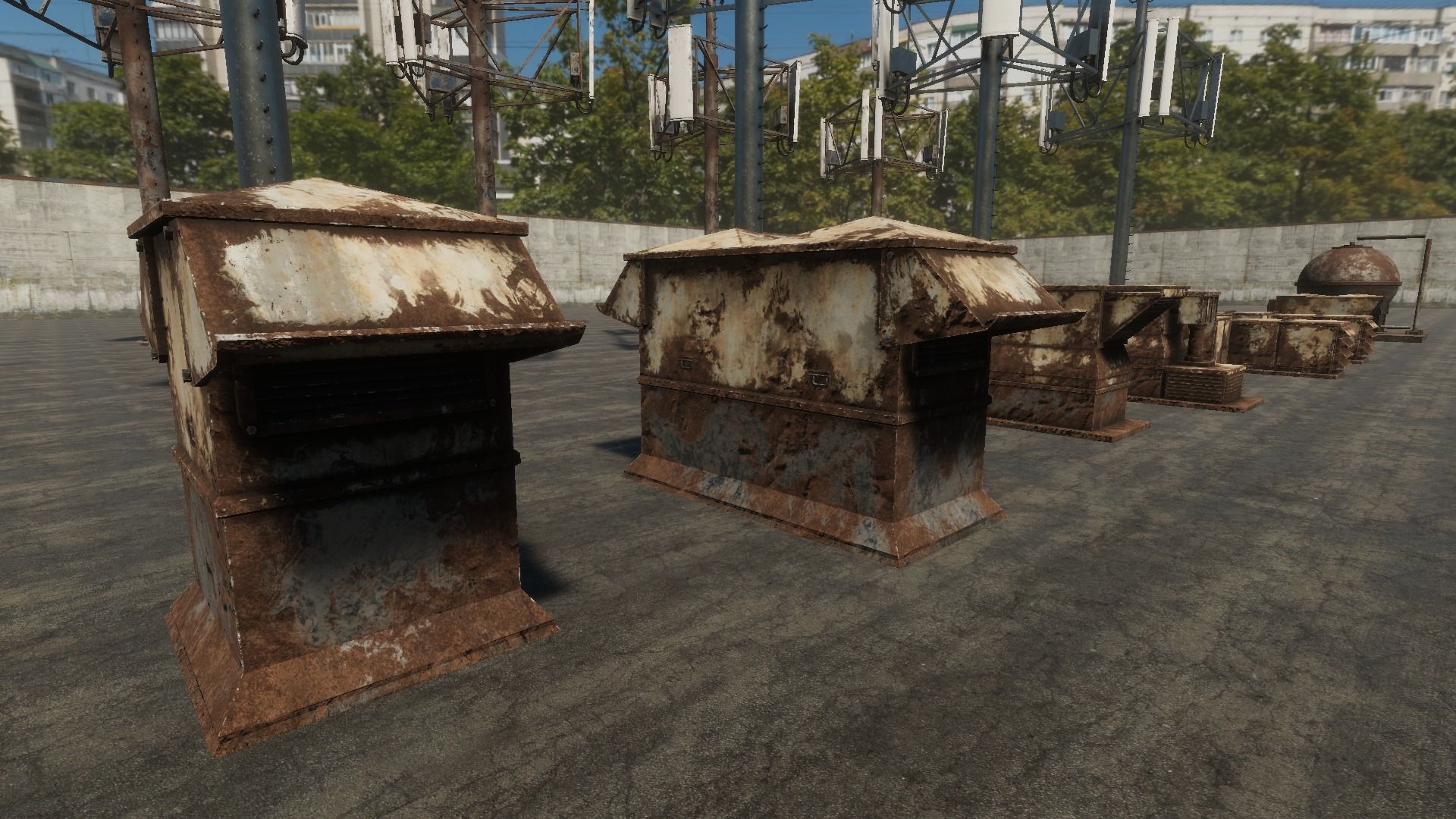 3D model HQ Rooftop Props Collection - PBR VR / AR / low-poly | CGTrader