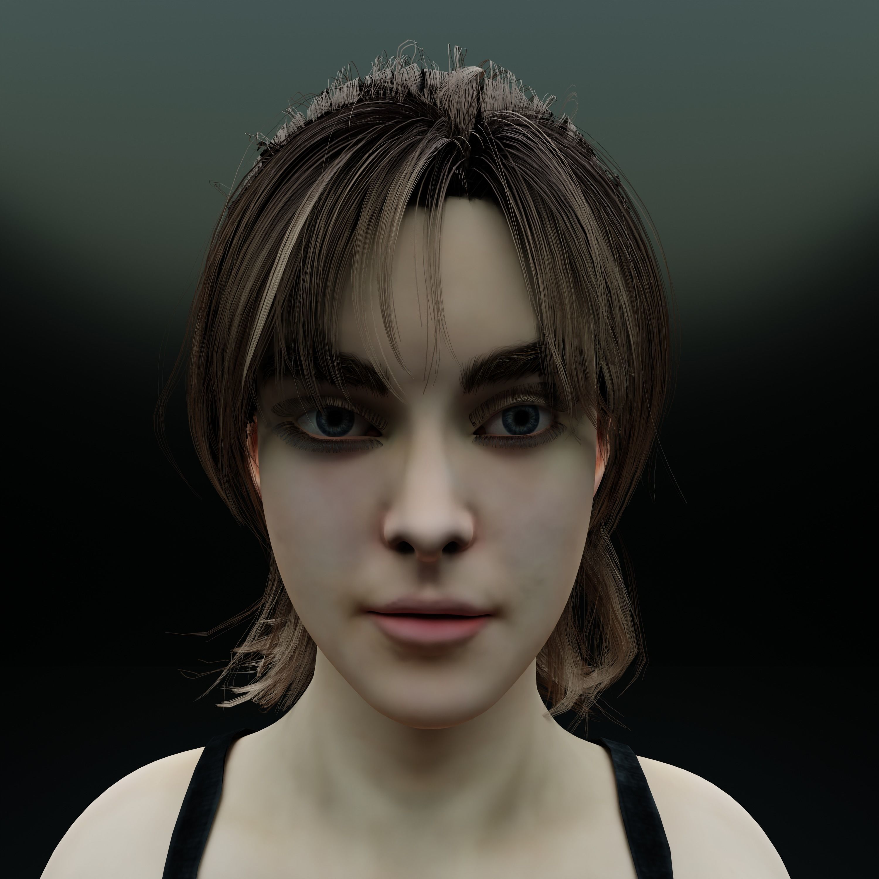3D model Realistic Game Ready Female Character-01 VR / AR / low-poly ...