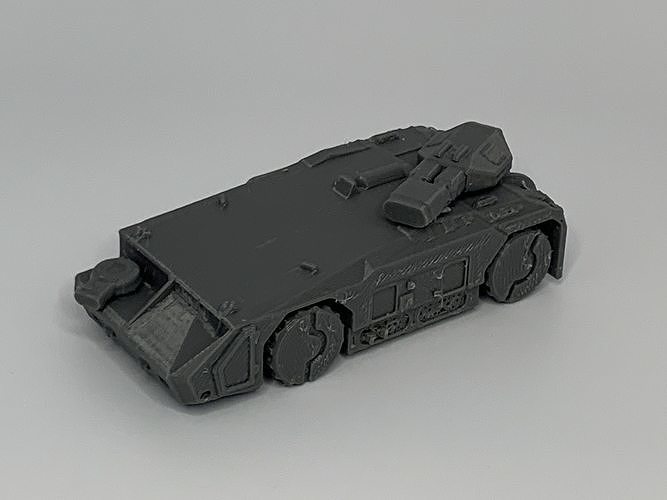 Print-in-Place Alien APC free 3D model 3D printable | CGTrader