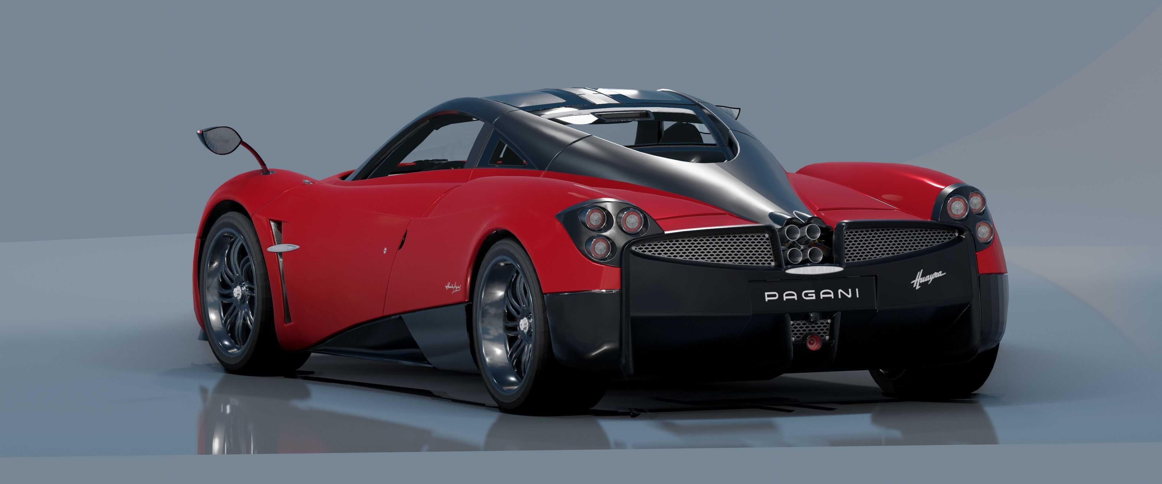 3D model Pagani Huayra - Photorealistic VR / AR / low-poly | CGTrader