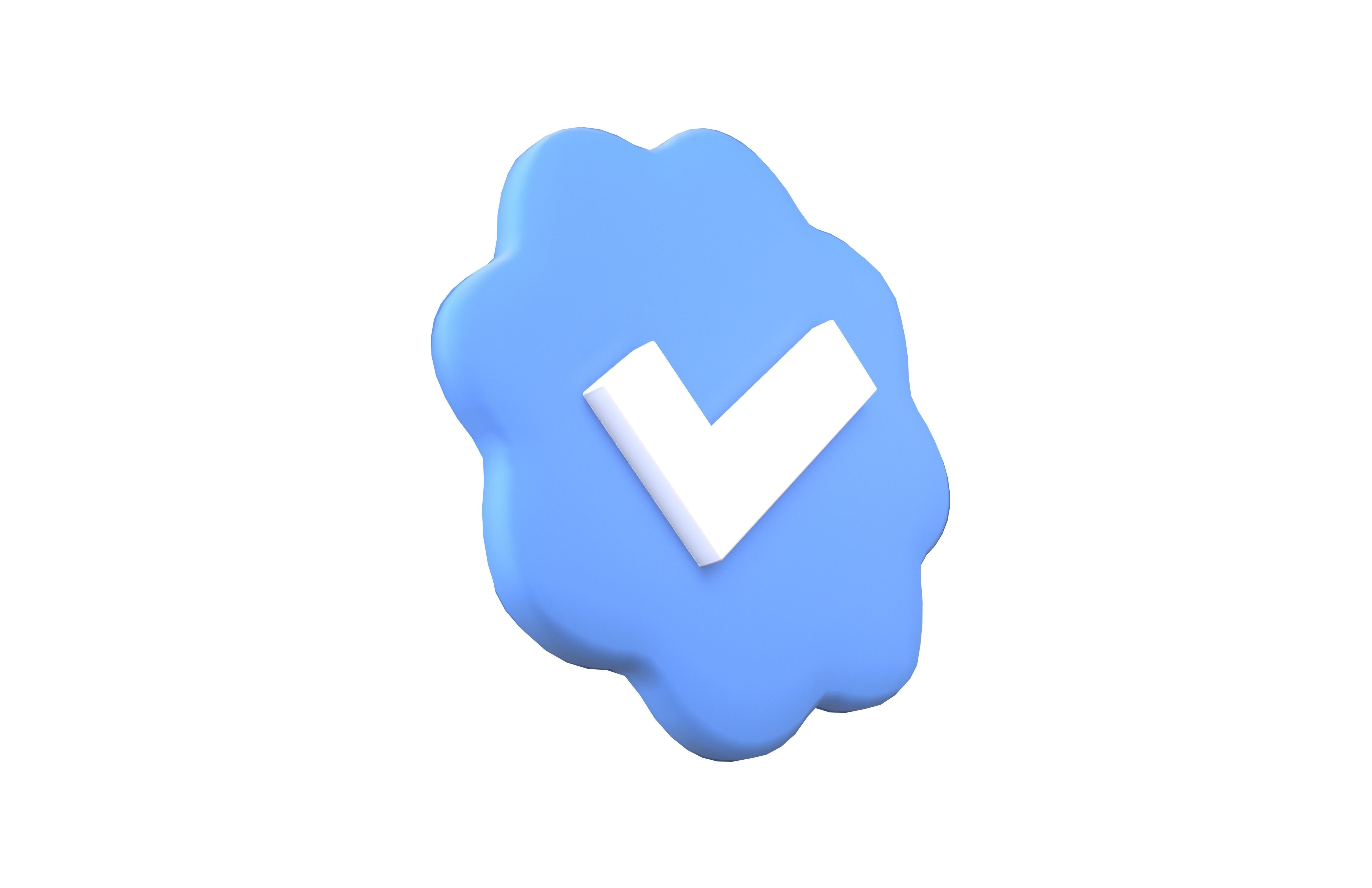 3D model Verified Check Mark Symbol v1 004 VR / AR / low-poly | CGTrader