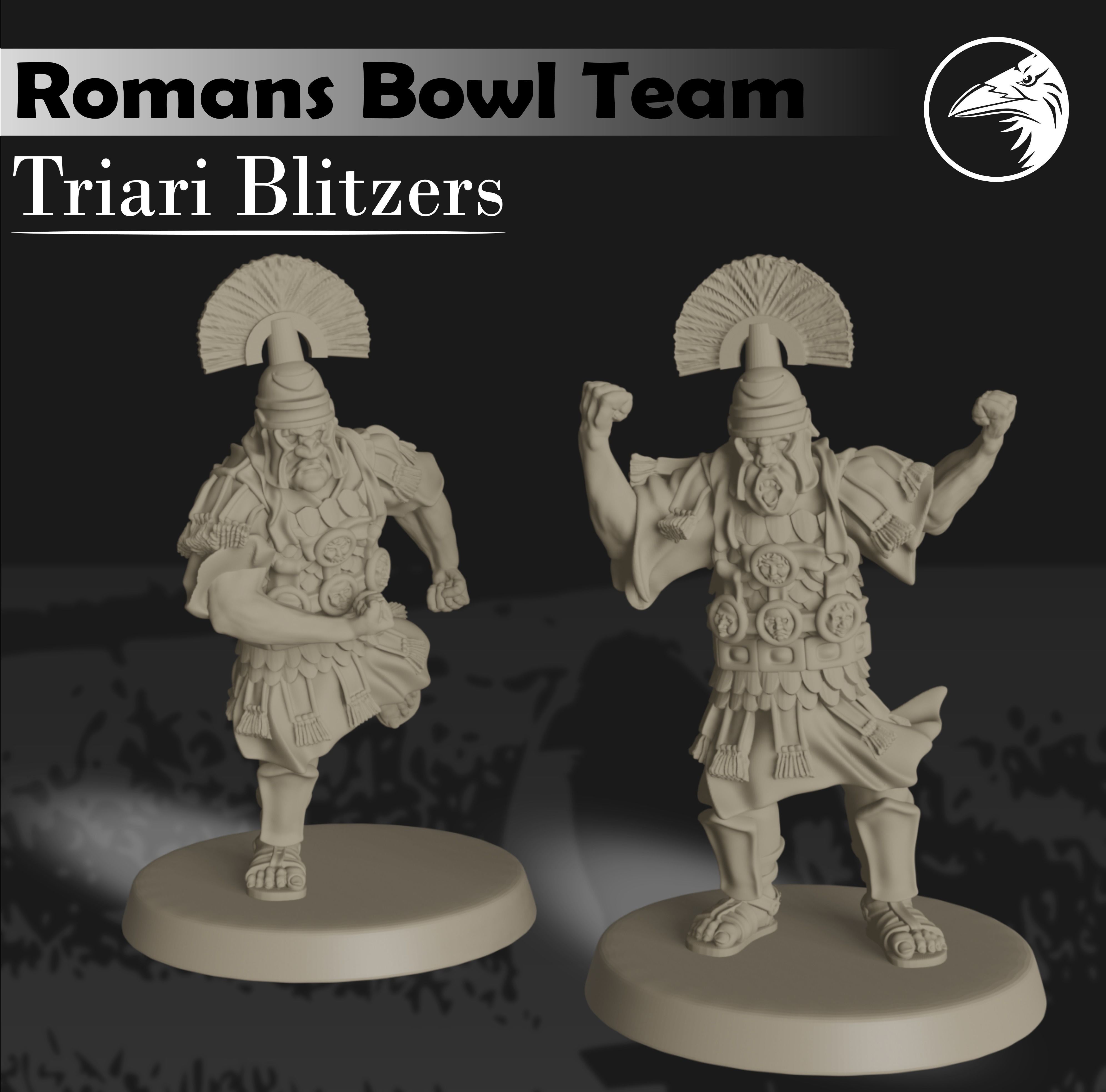 Roman Legionaries Bowl Team Triari Blitzers 3D model 3D printable ...