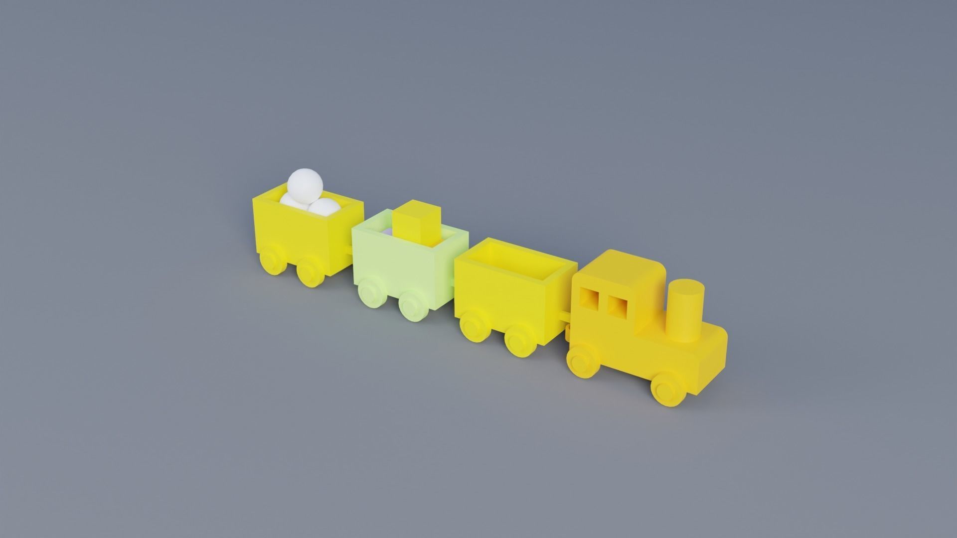 3D model Toy Train VR / AR / low-poly | CGTrader