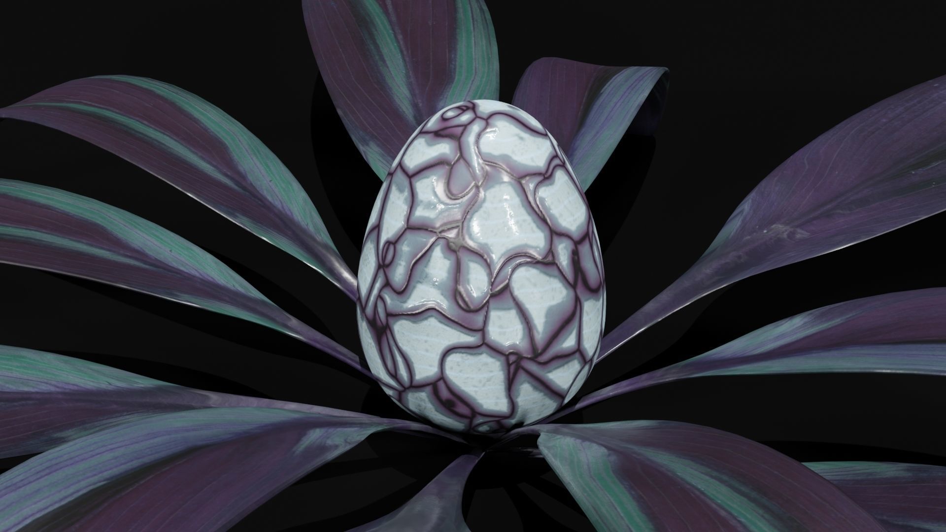 3D model Tropical Alien Plant VR / AR / low-poly | CGTrader