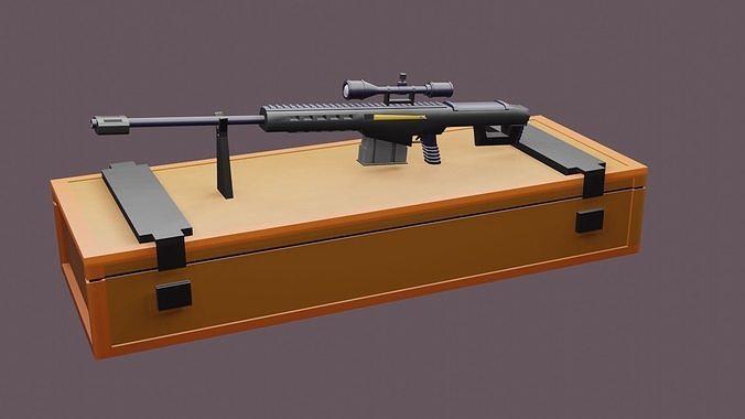 3D model Sniper low poly VR / AR / low-poly | CGTrader