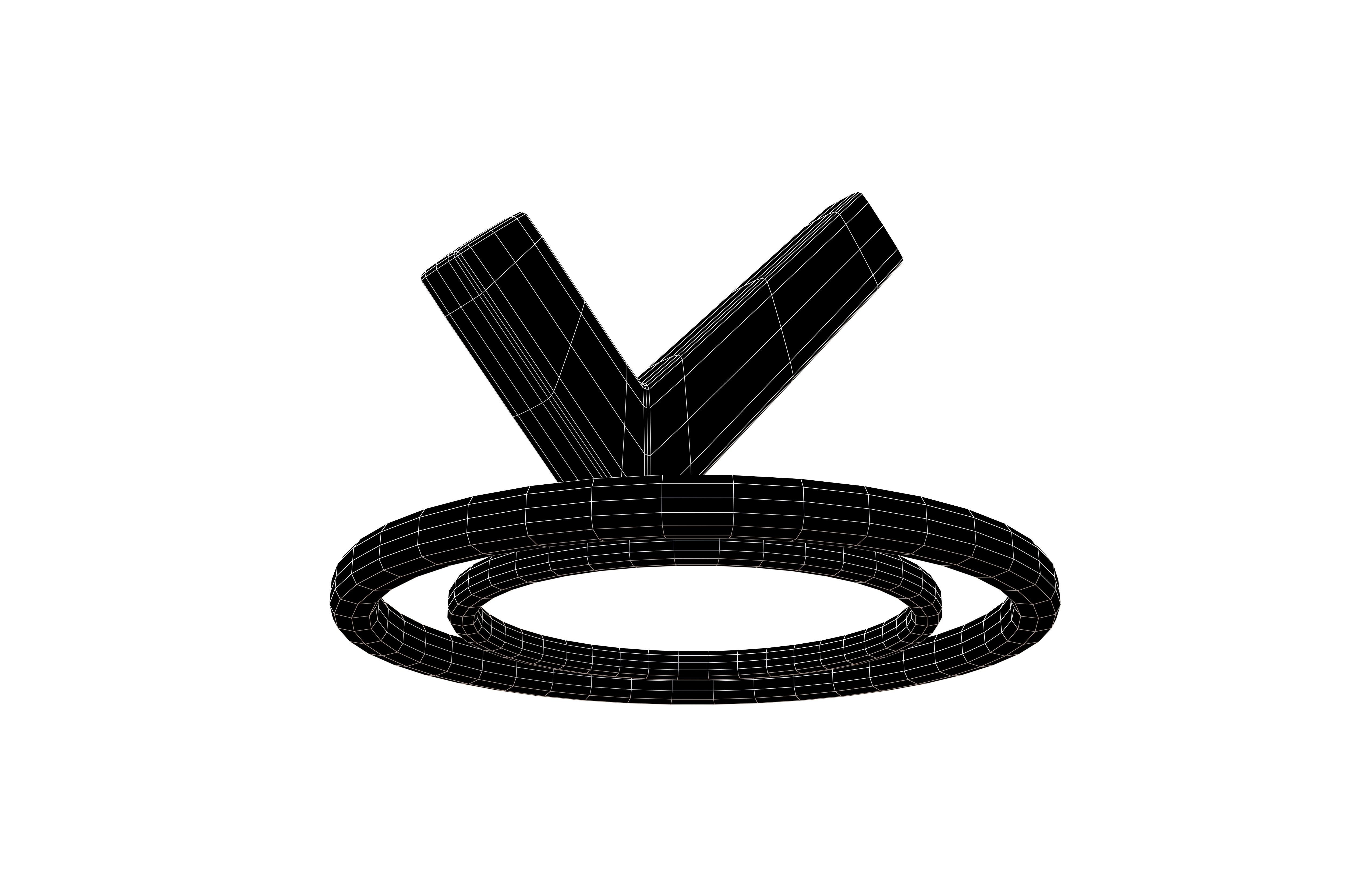 3D model Tick Symbol v3 001 VR / AR / low-poly | CGTrader