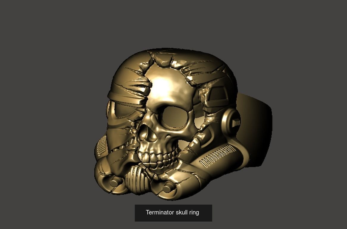 5 skull ring 3D Model Collection | CGTrader