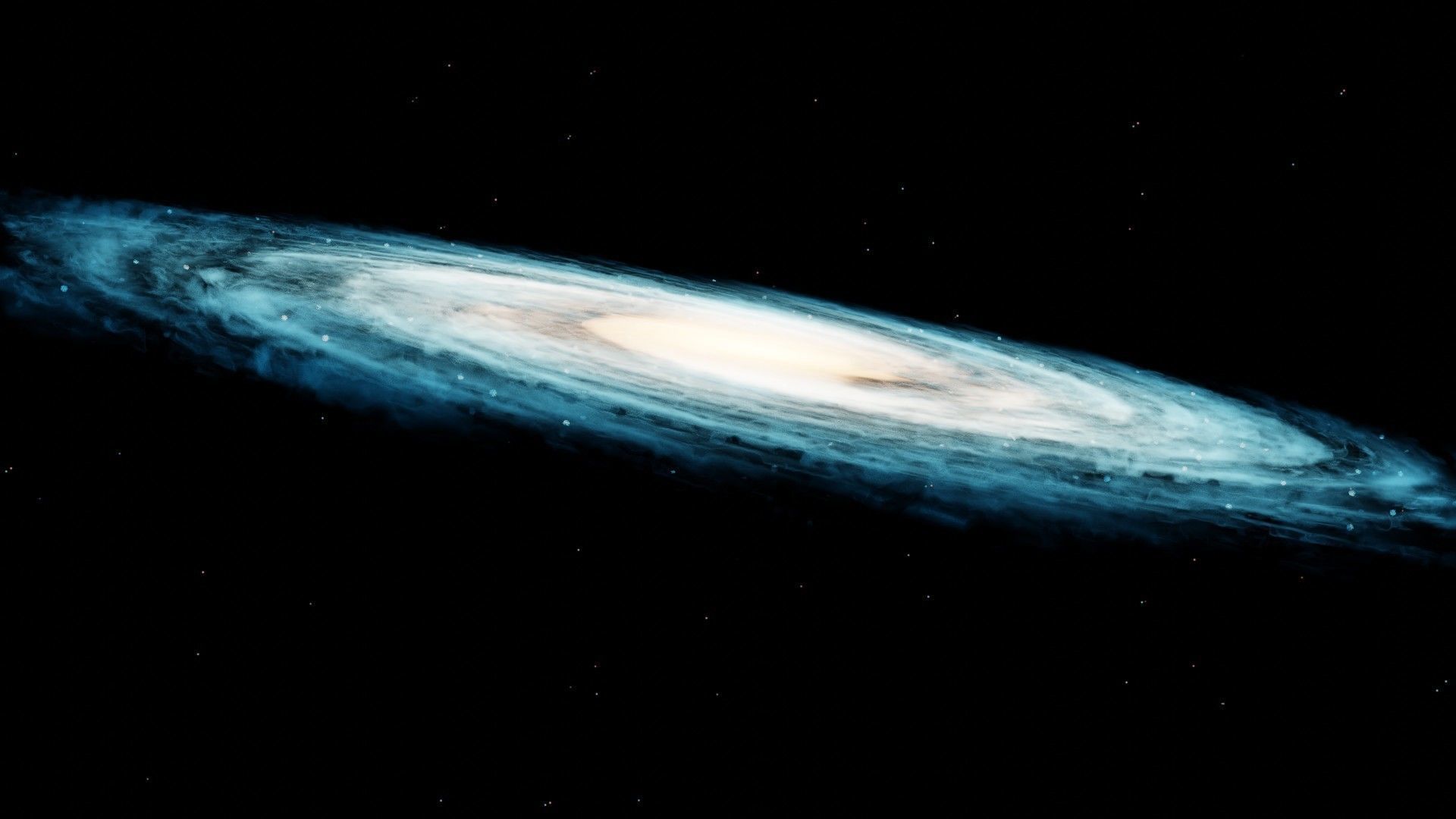 Galaxy Milky way free 3D model animated | CGTrader