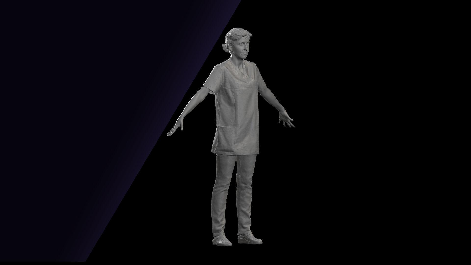 Cleaned A Pose Scan Daya Jones 3D model | CGTrader