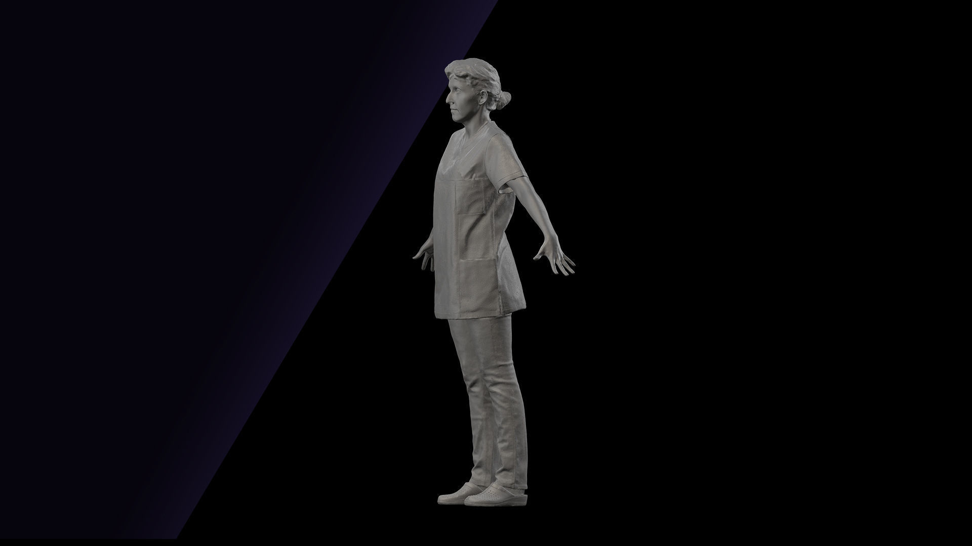 Cleaned A Pose Scan Daya Jones 3D model | CGTrader