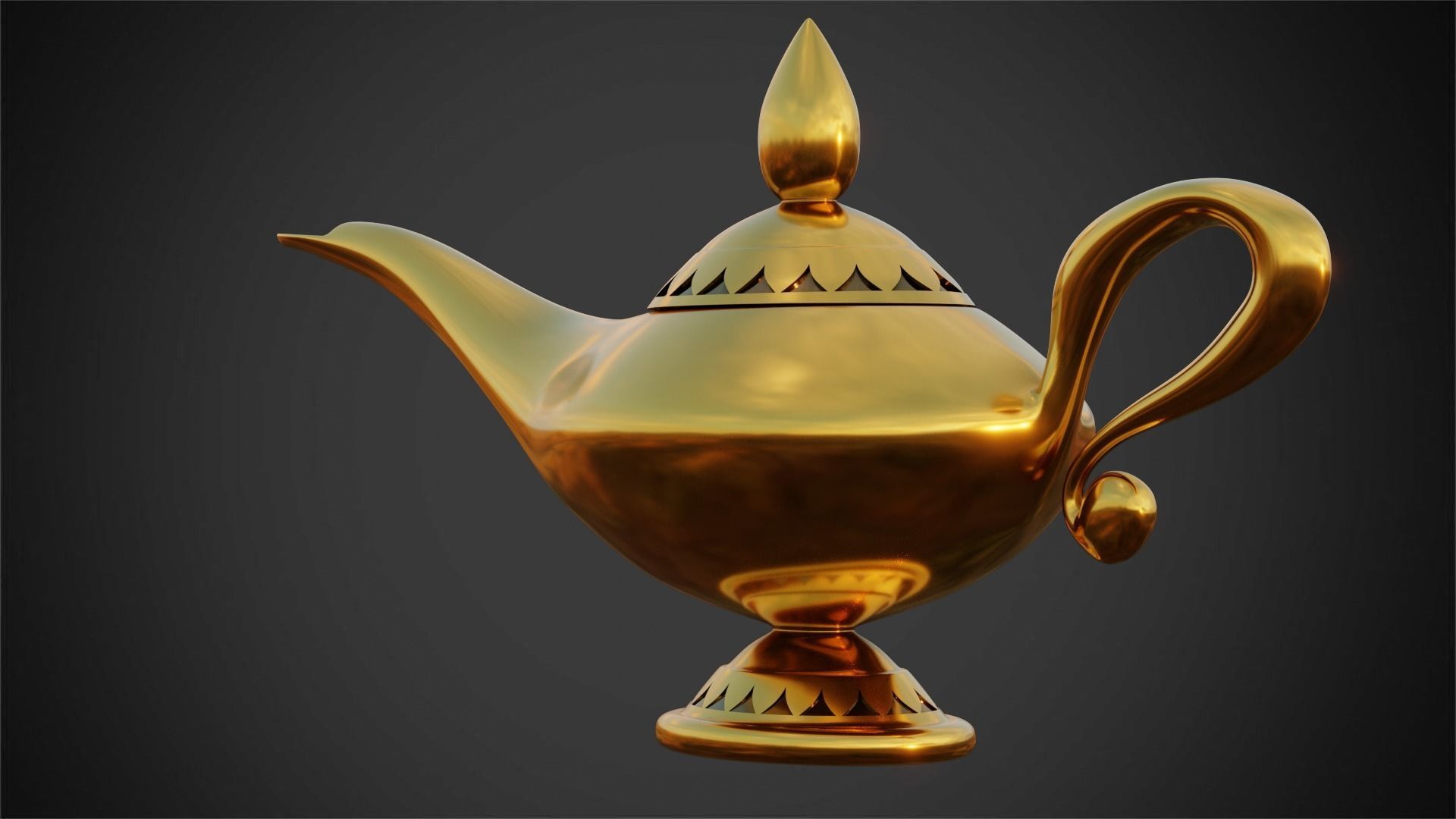 Aladdin Genie Lamp for Cosplay 3D model 3D printable | CGTrader