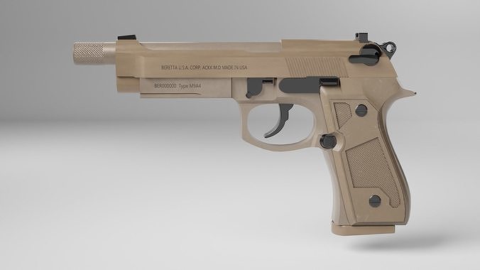 3D model Beretta M9A4 Lowpoly VR / AR / low-poly | CGTrader