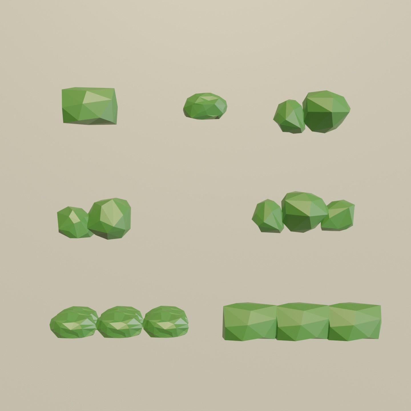 3D model Low Poly Forrest Pack VR / AR / low-poly | CGTrader